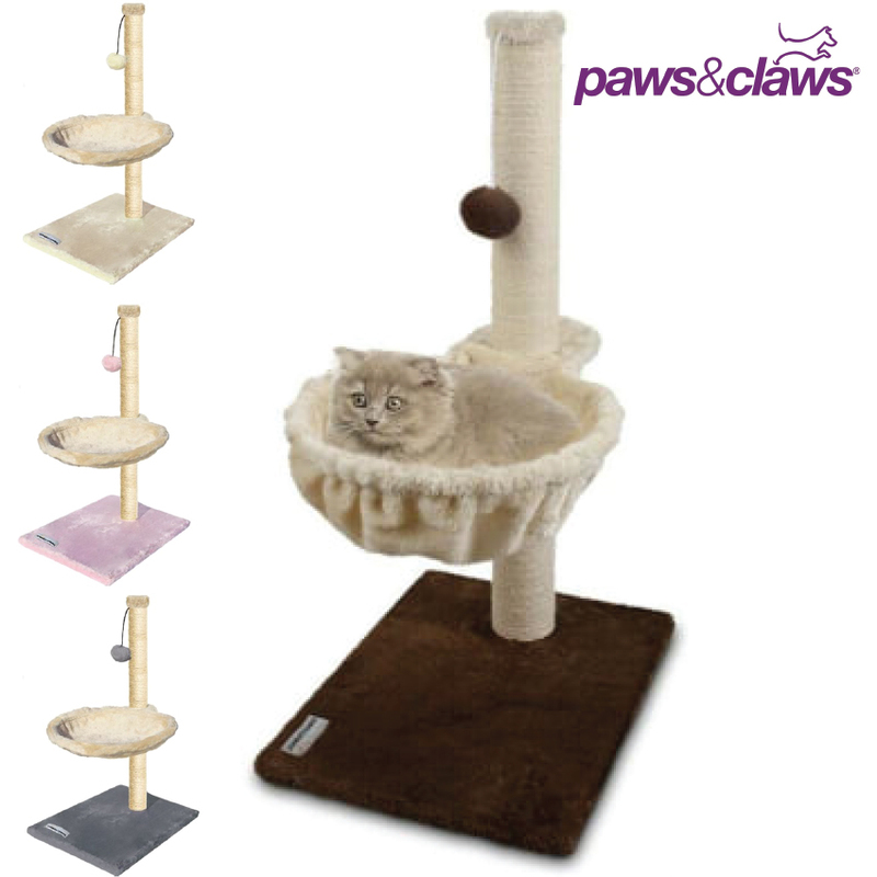 Paws & Claws Cat Tree Scratching Post with Sleeper and Toy | HOOTGET.com.au